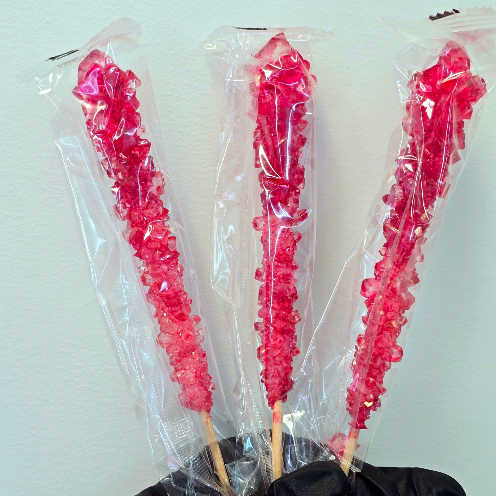 Crystal Rock Candy Sticks - Cherry | Pik n Mix Lollies NZ