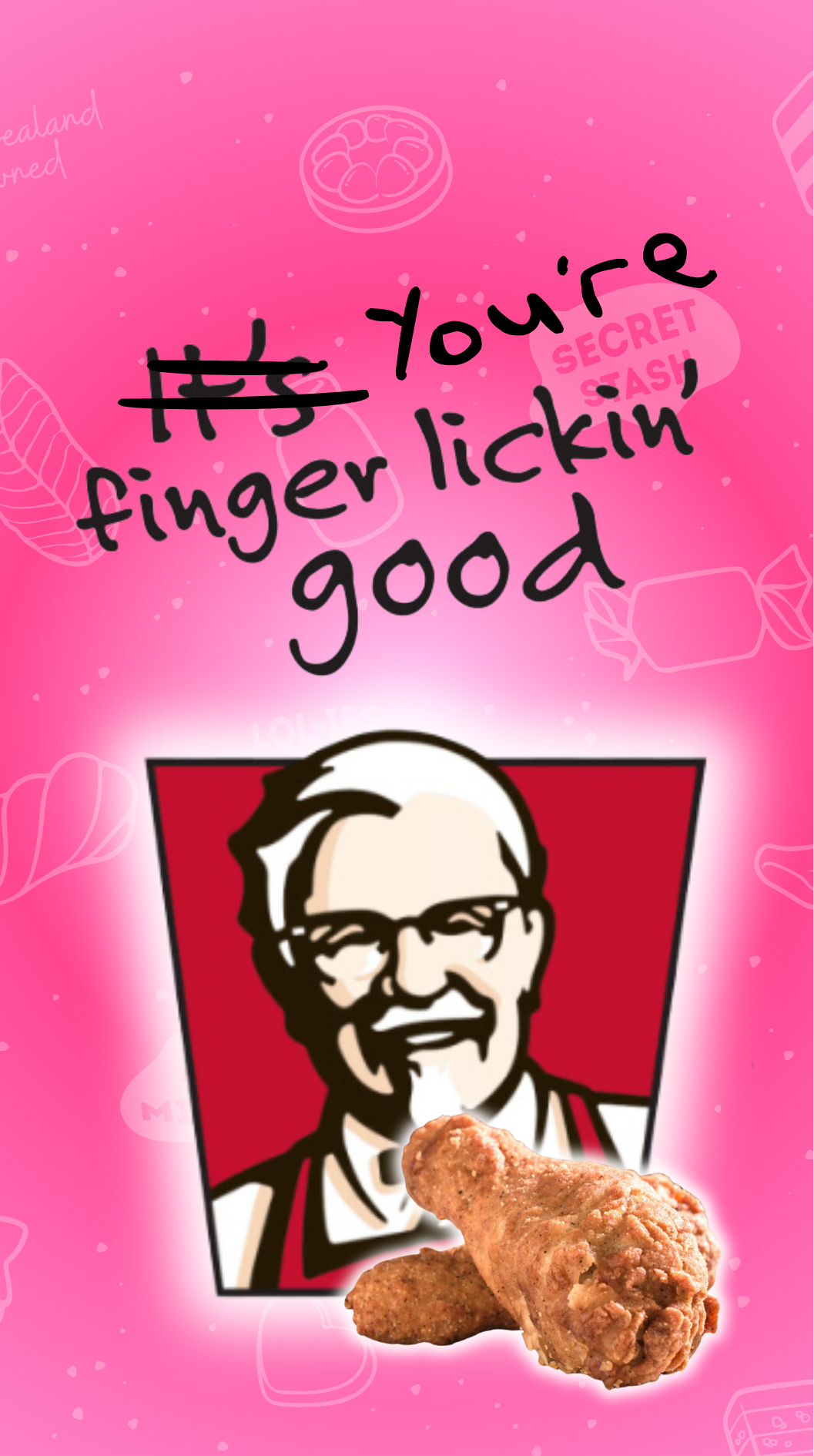 KFC - Pick Up Line Lolly Bag | Pik n Mix Lollies NZ