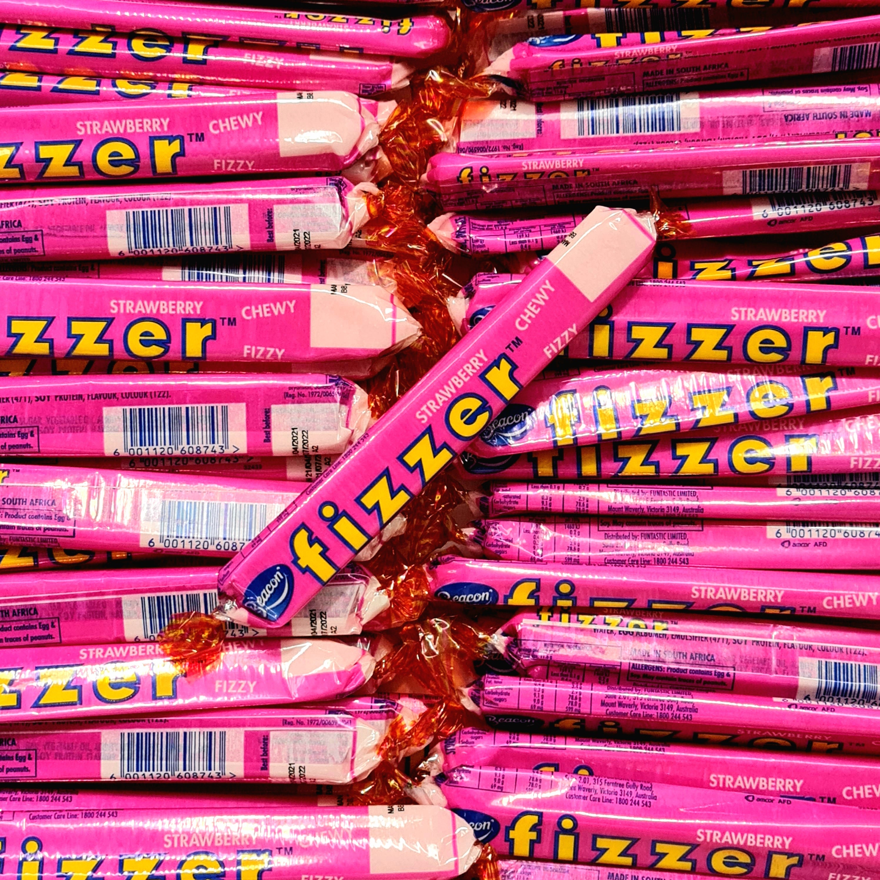Fizzer - Strawberry | Pik n Mix Lollies NZ