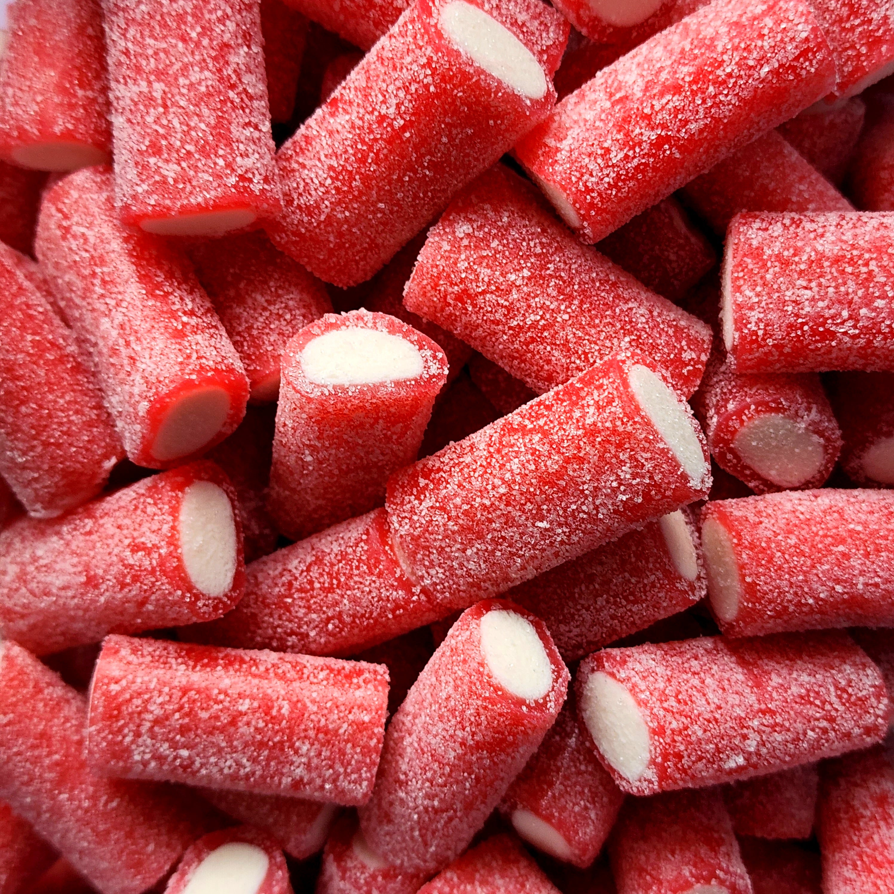 XL Sour Strawberry Tubes | Pik n Mix Lollies NZ