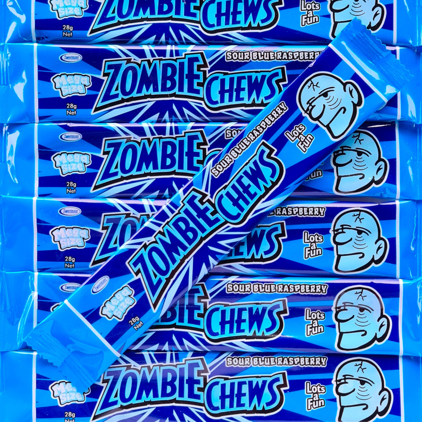Zombie Chew - Sour Blue Raspberry - Pik n Mix Lollies NZ